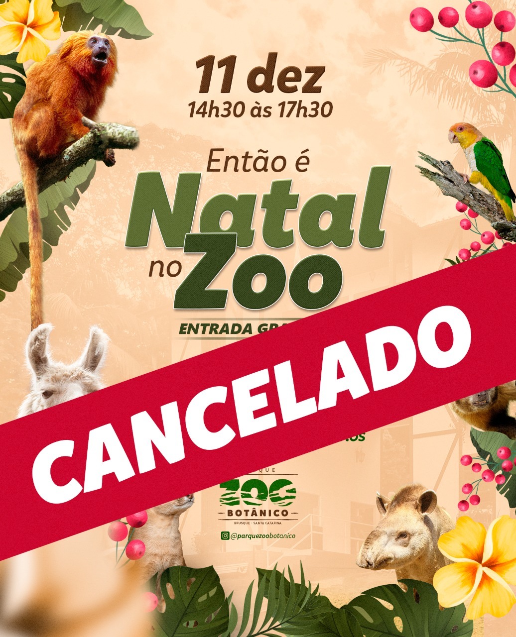 Natal no Zoo é cancelado | Rádio Diplomata FM 105,3 - Brusque, Santa ...