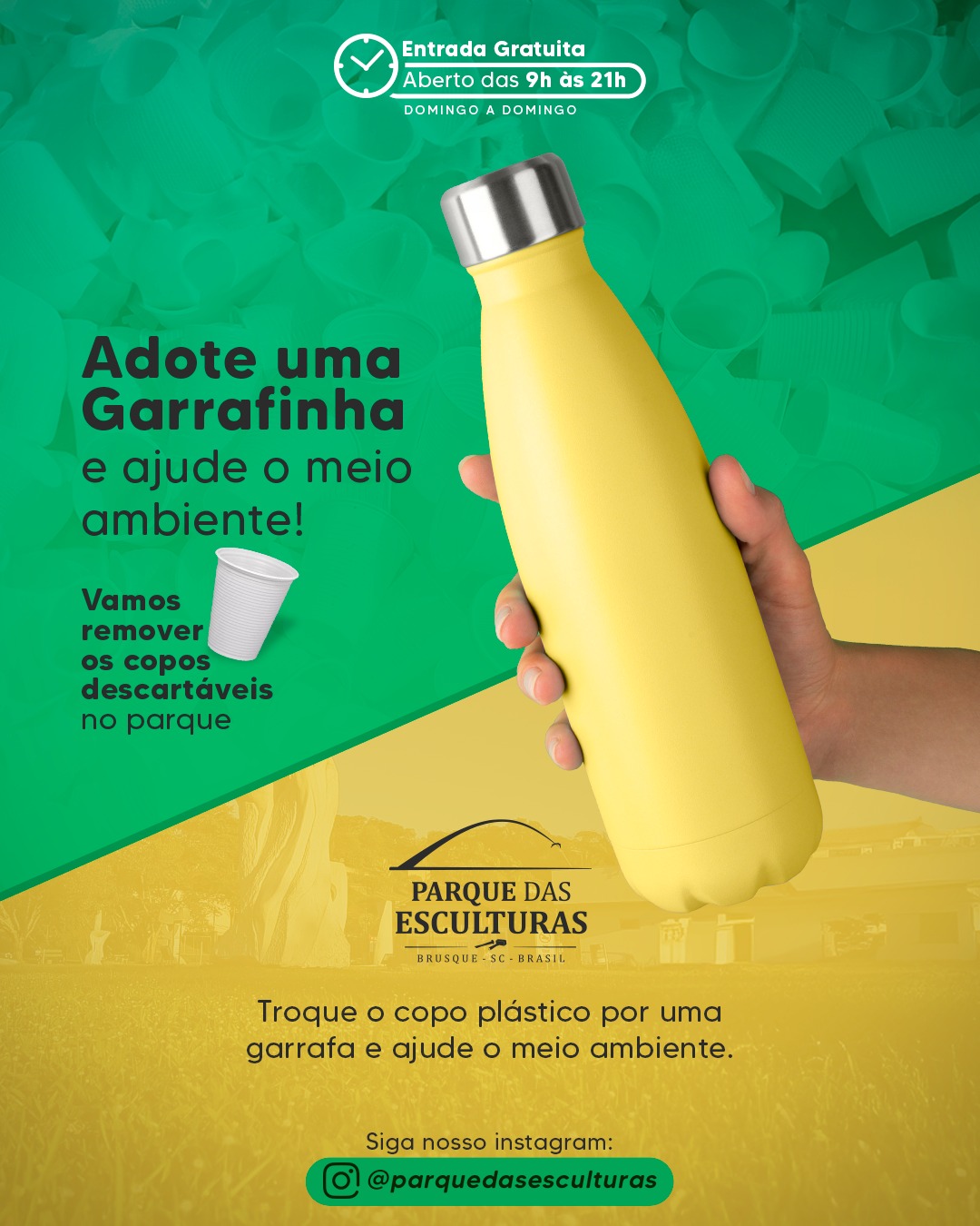 Parque das Esculturas promove campanha “Adote uma Garrafa” | Rádio ...